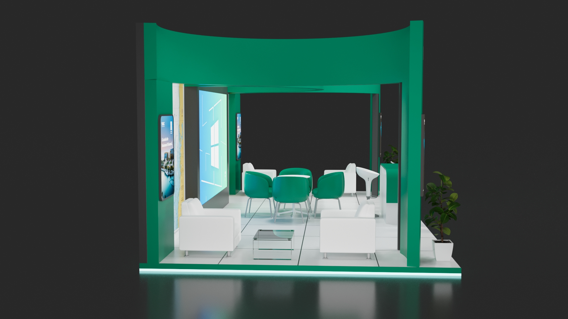 8x4 Meter Exhibition Stand Model - TurboSquid 2272380