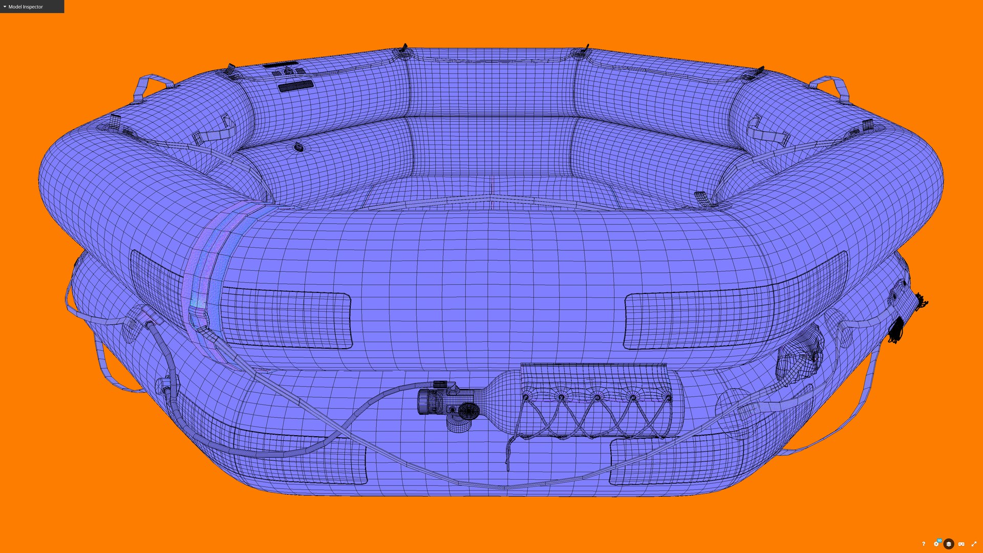 3D Emergency Raft model - TurboSquid 2052409