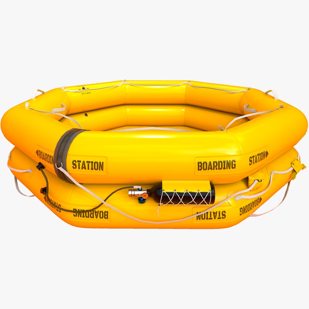 3D Emergency Raft model - TurboSquid 2052409