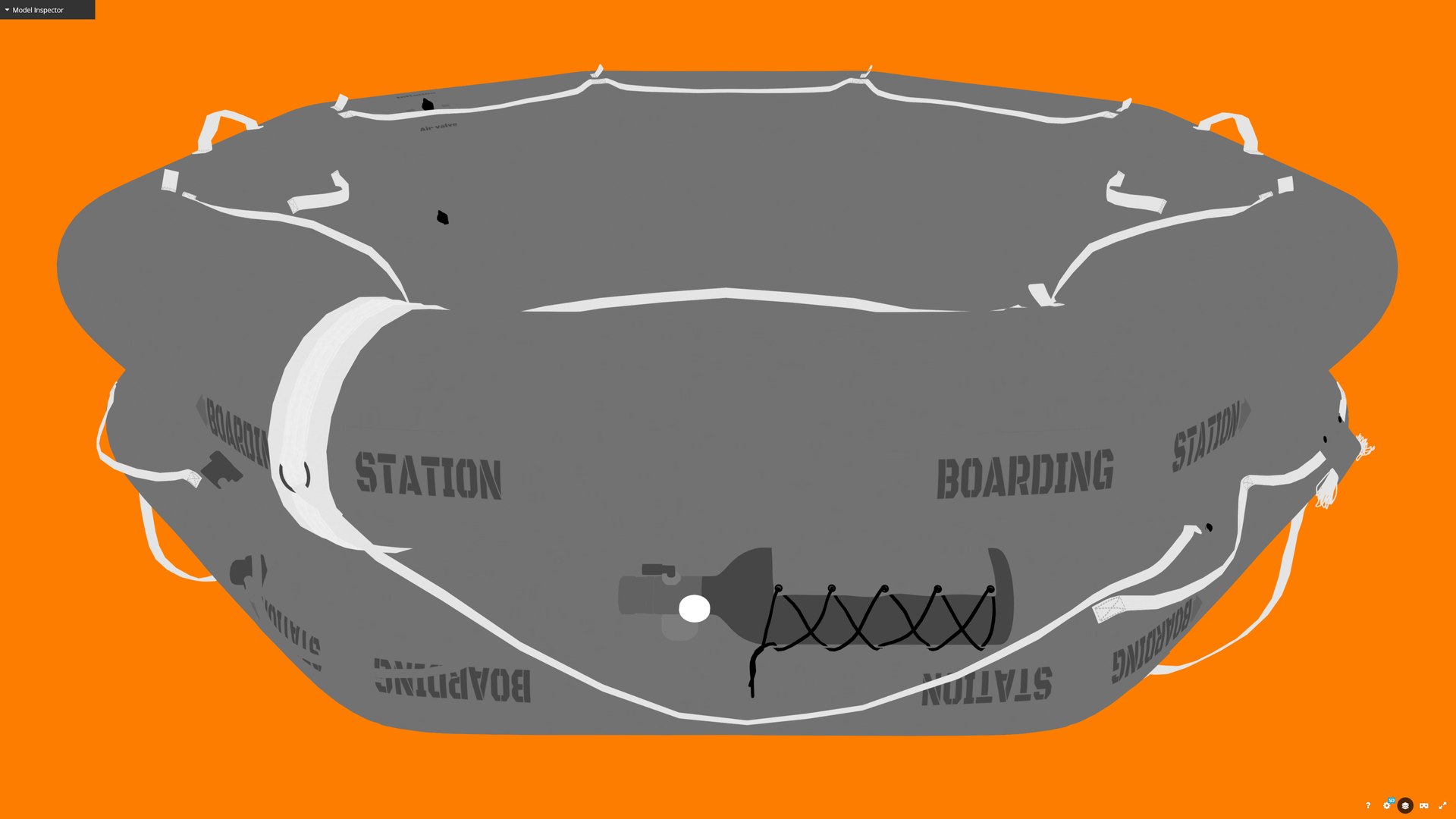 3D Emergency Raft model - TurboSquid 2052409