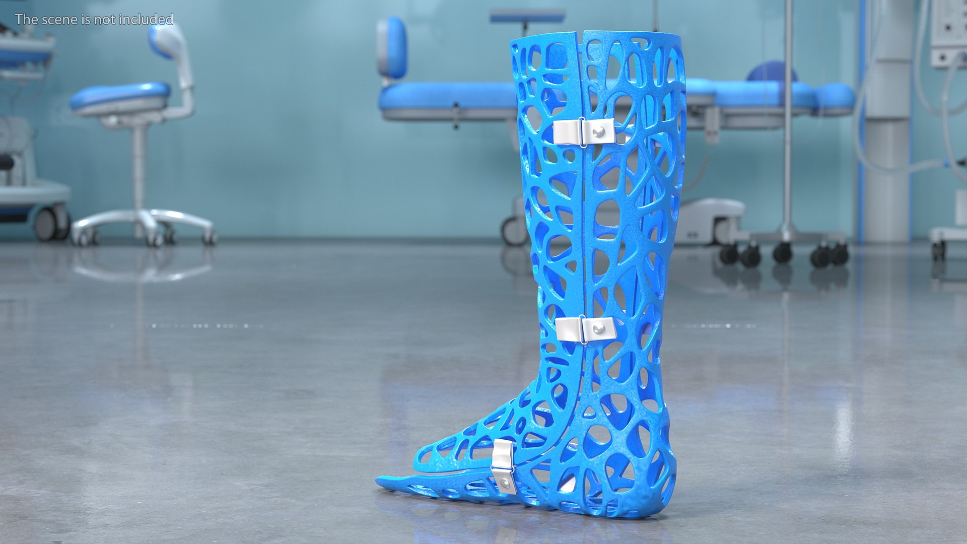 3D-Printed Orthopedic Cast Leg Blue 3D - TurboSquid 1900342