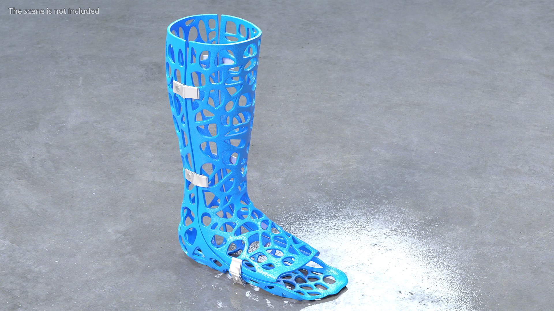3D-Printed Orthopedic Cast Leg Blue 3D - TurboSquid 1900342