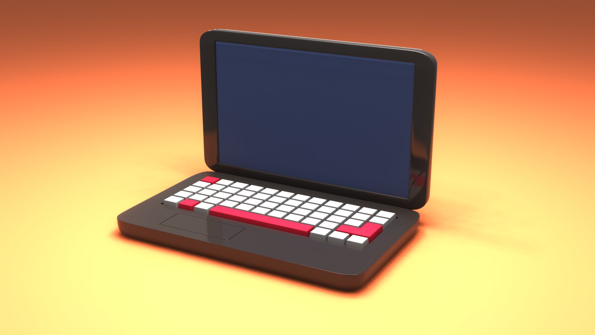 Grey laptop 3D model - TurboSquid 2126086