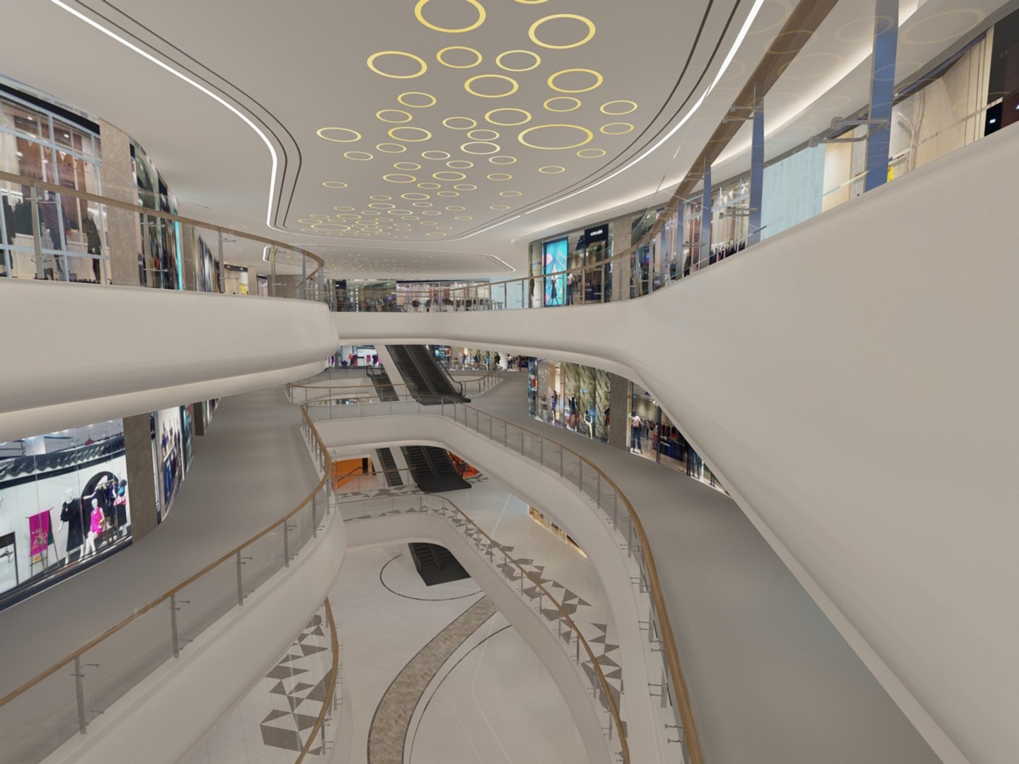 3D Shopping Mall 5 Model - TurboSquid 2049595