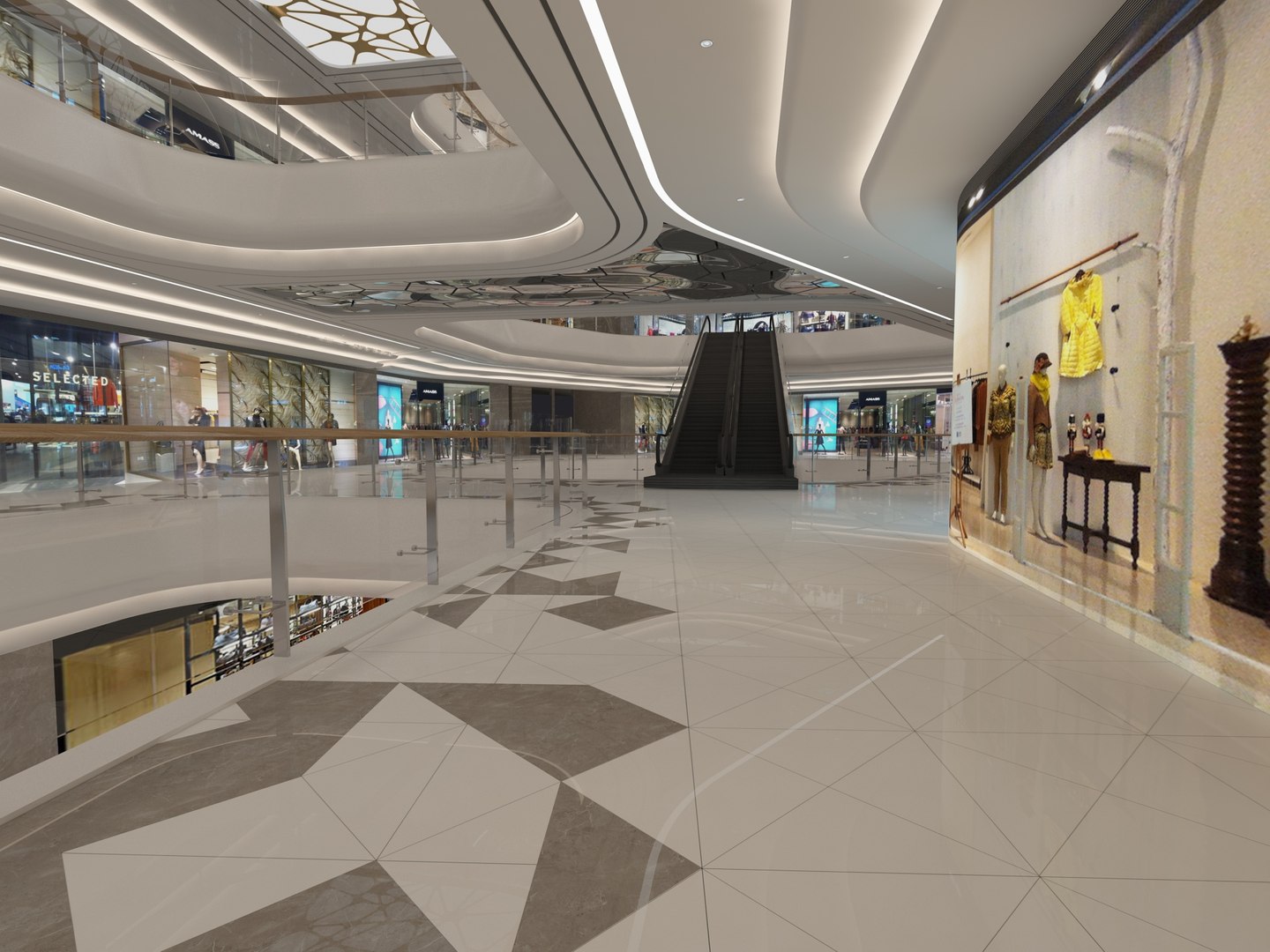 3D Shopping Mall 5 Model - TurboSquid 2049595