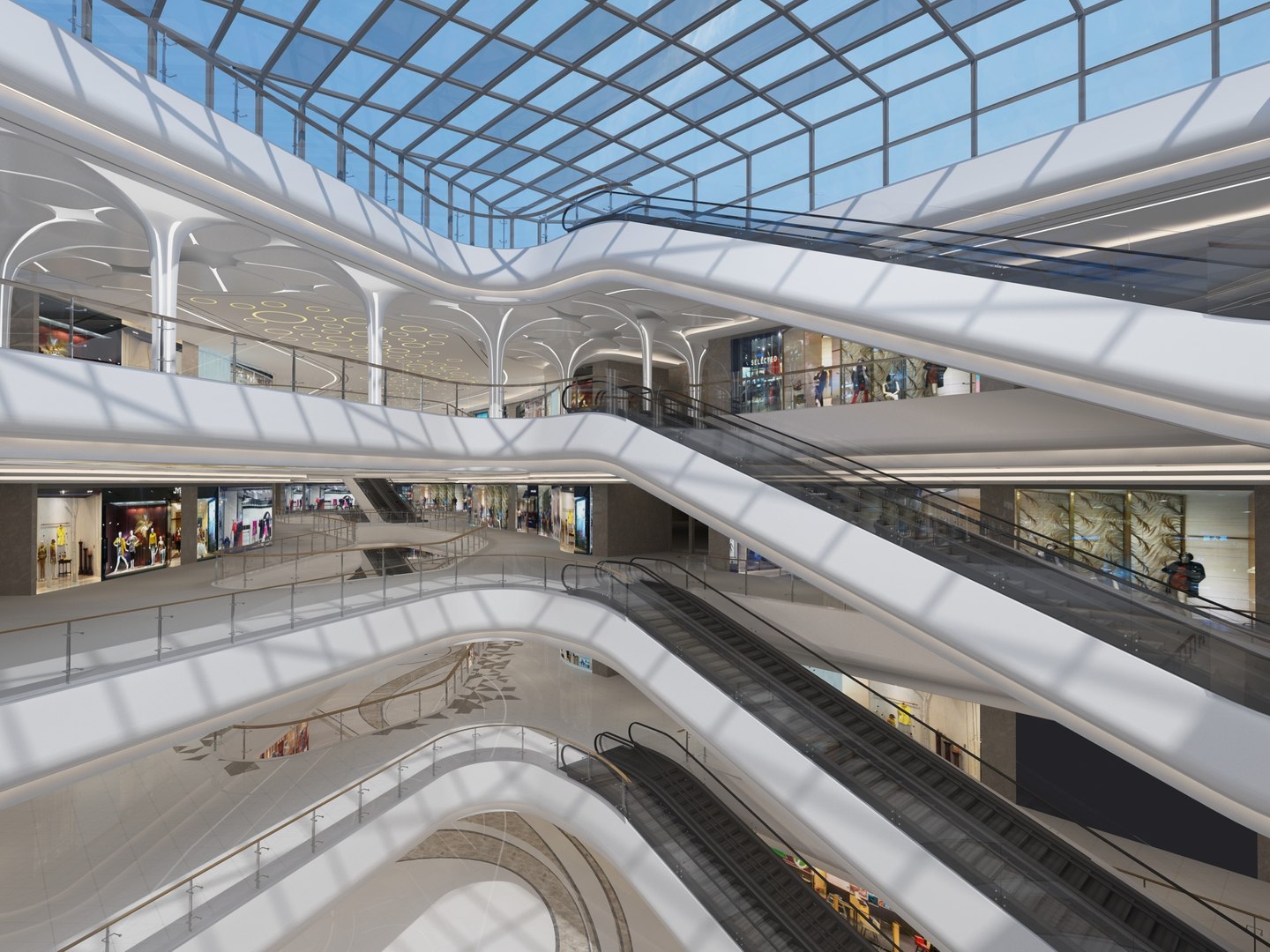 3D Shopping Mall 5 Model - TurboSquid 2049595