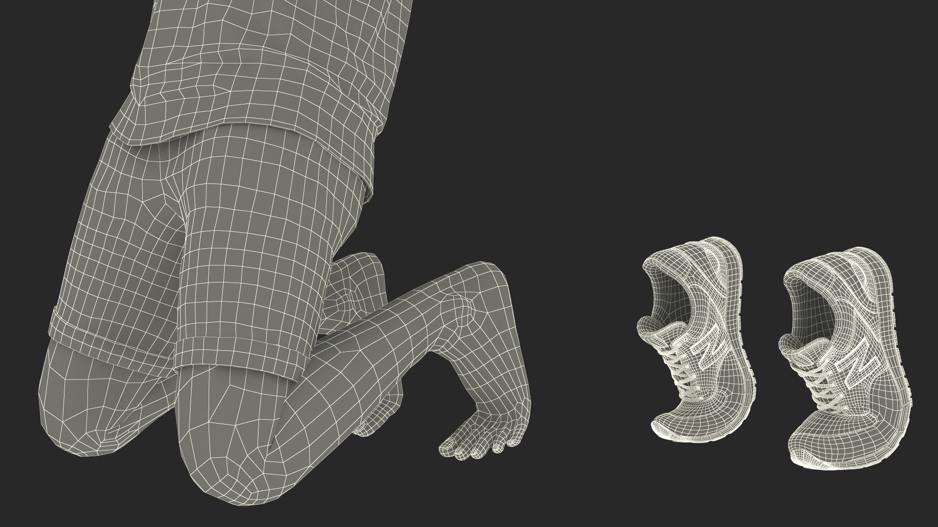 Rugby Fan Kneeling Victory Pose 3D Model - TurboSquid 2424526