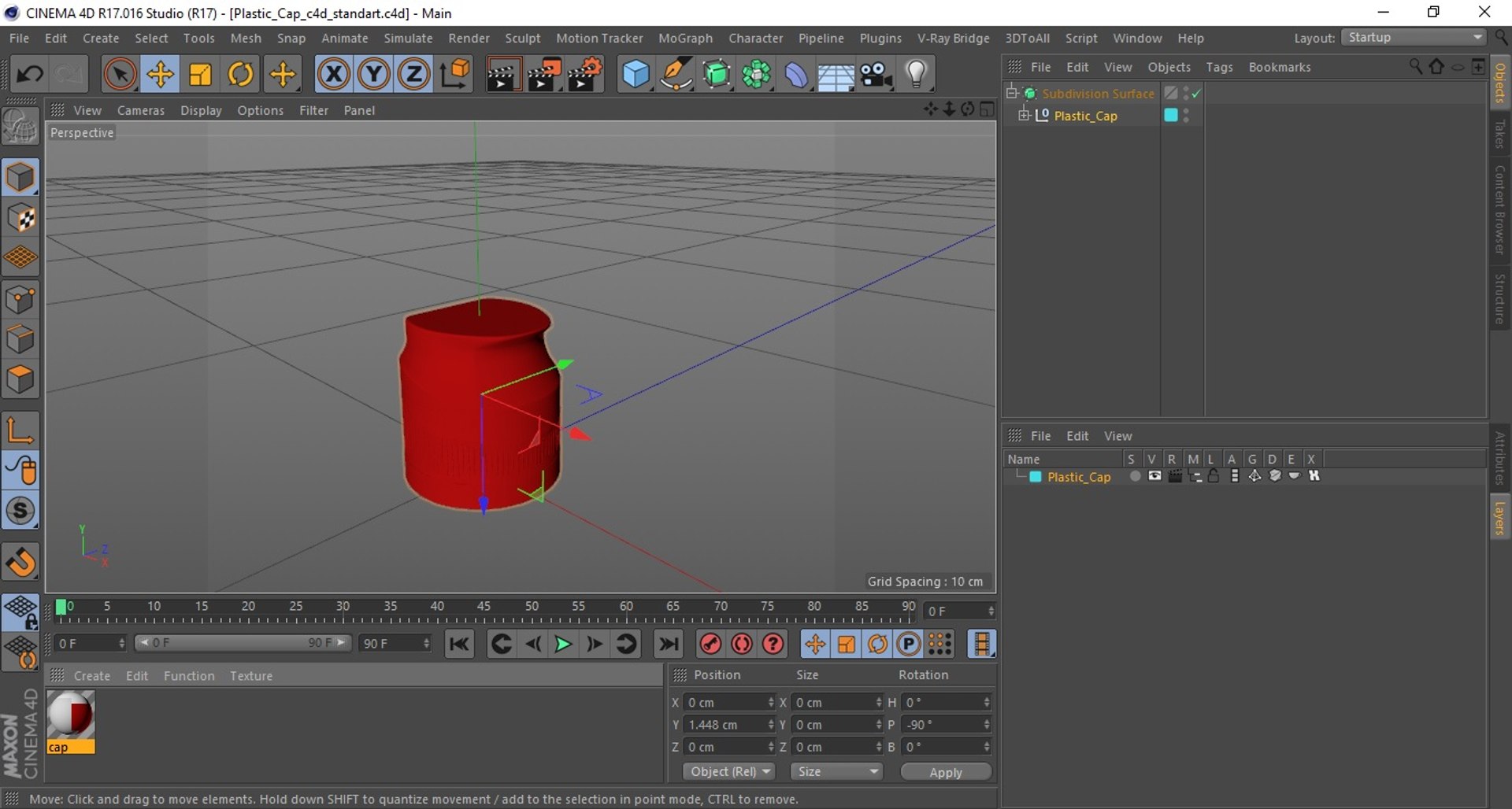 Plastic cap 3D model - TurboSquid 1687908