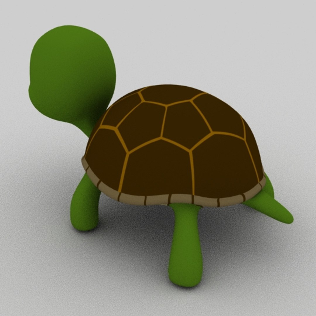 3D Turtle Cartoon - TurboSquid 1325593