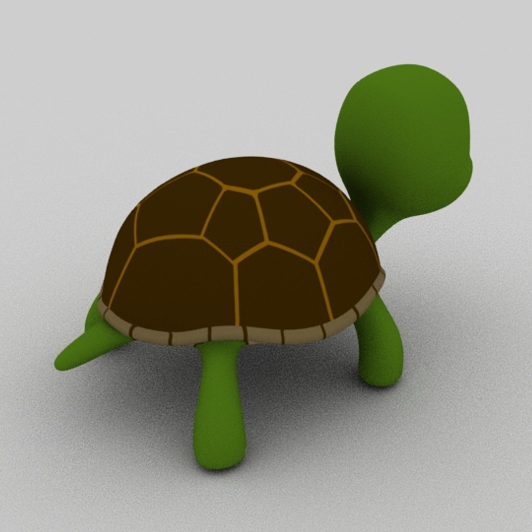 3D Turtle Cartoon - TurboSquid 1325593