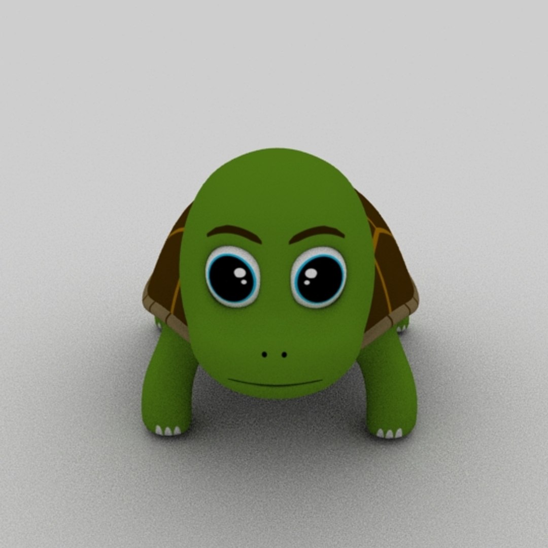 3D Turtle Cartoon - TurboSquid 1325593