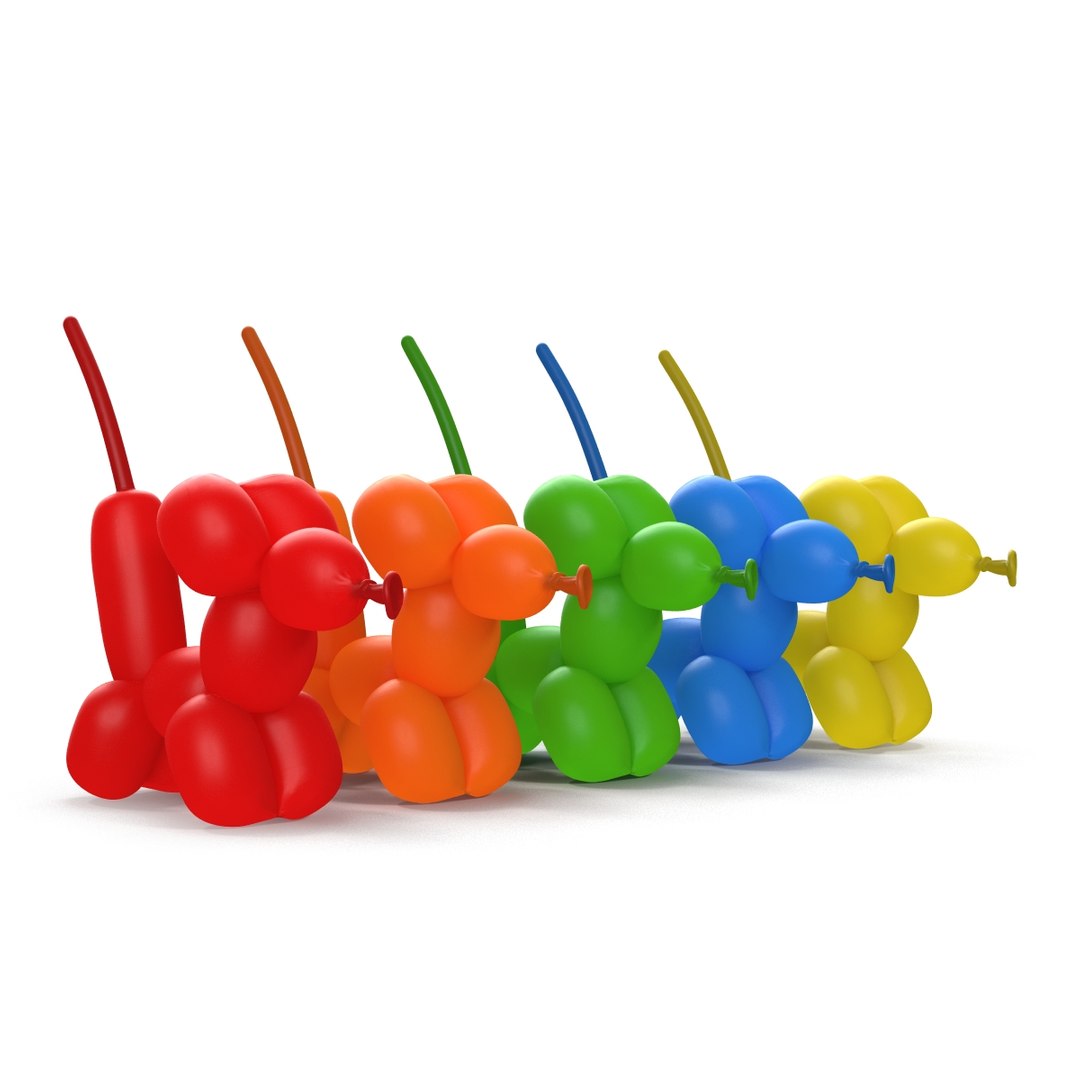 3d balloon mouses set