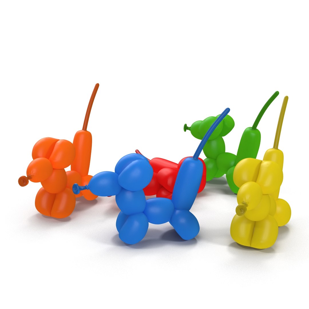 3d balloon mouses set
