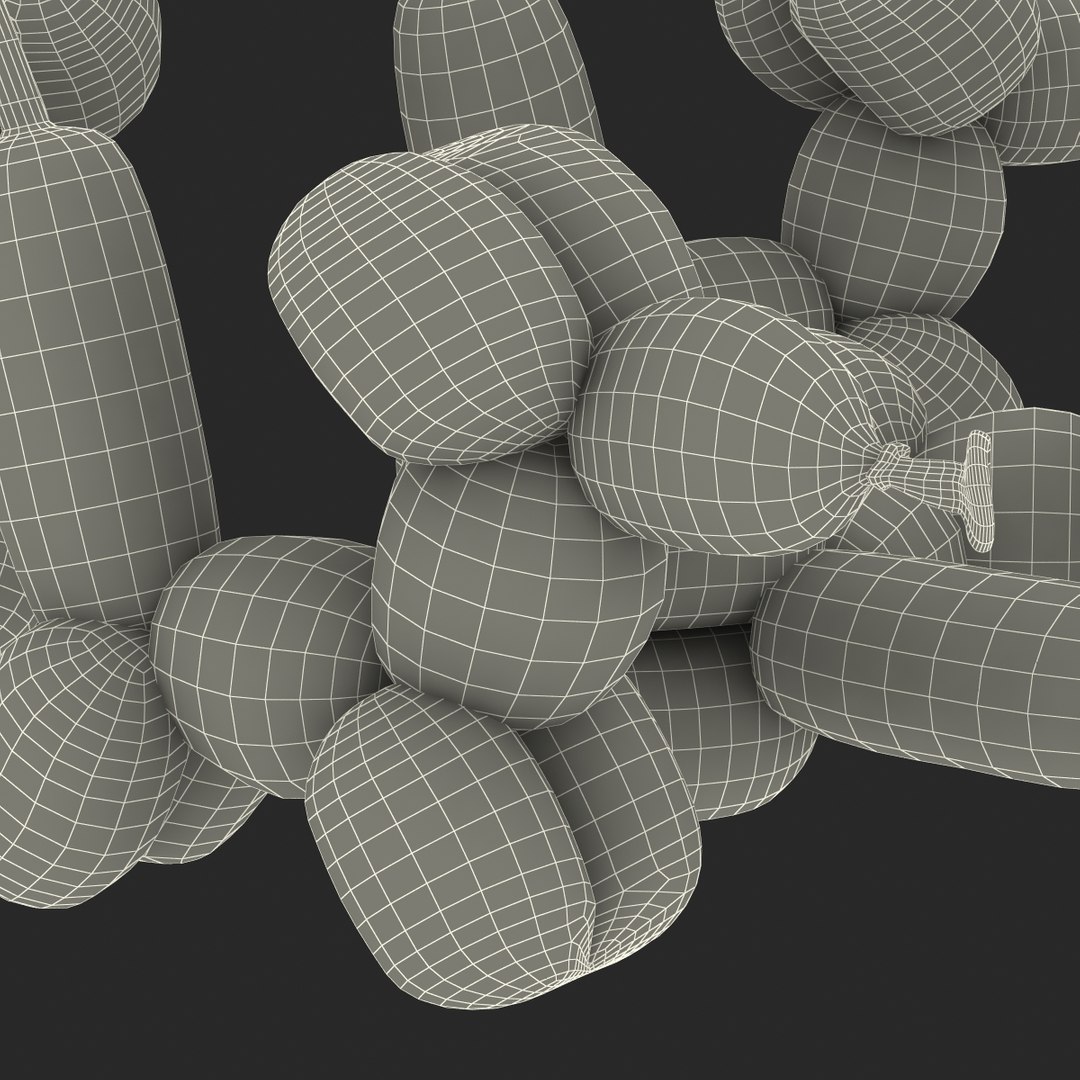 3d balloon mouses set