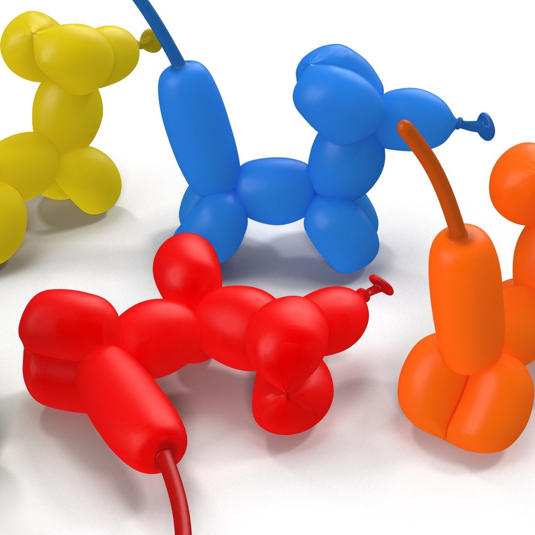 3d balloon mouses set