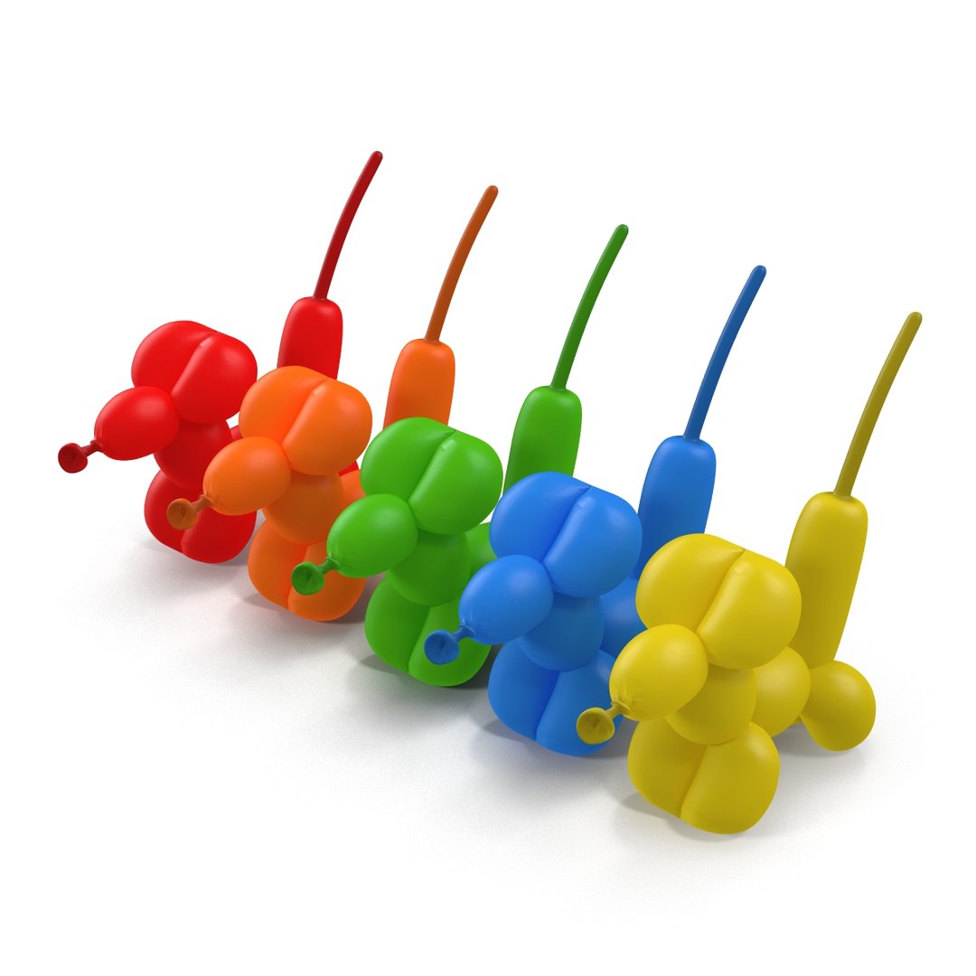 3d balloon mouses set