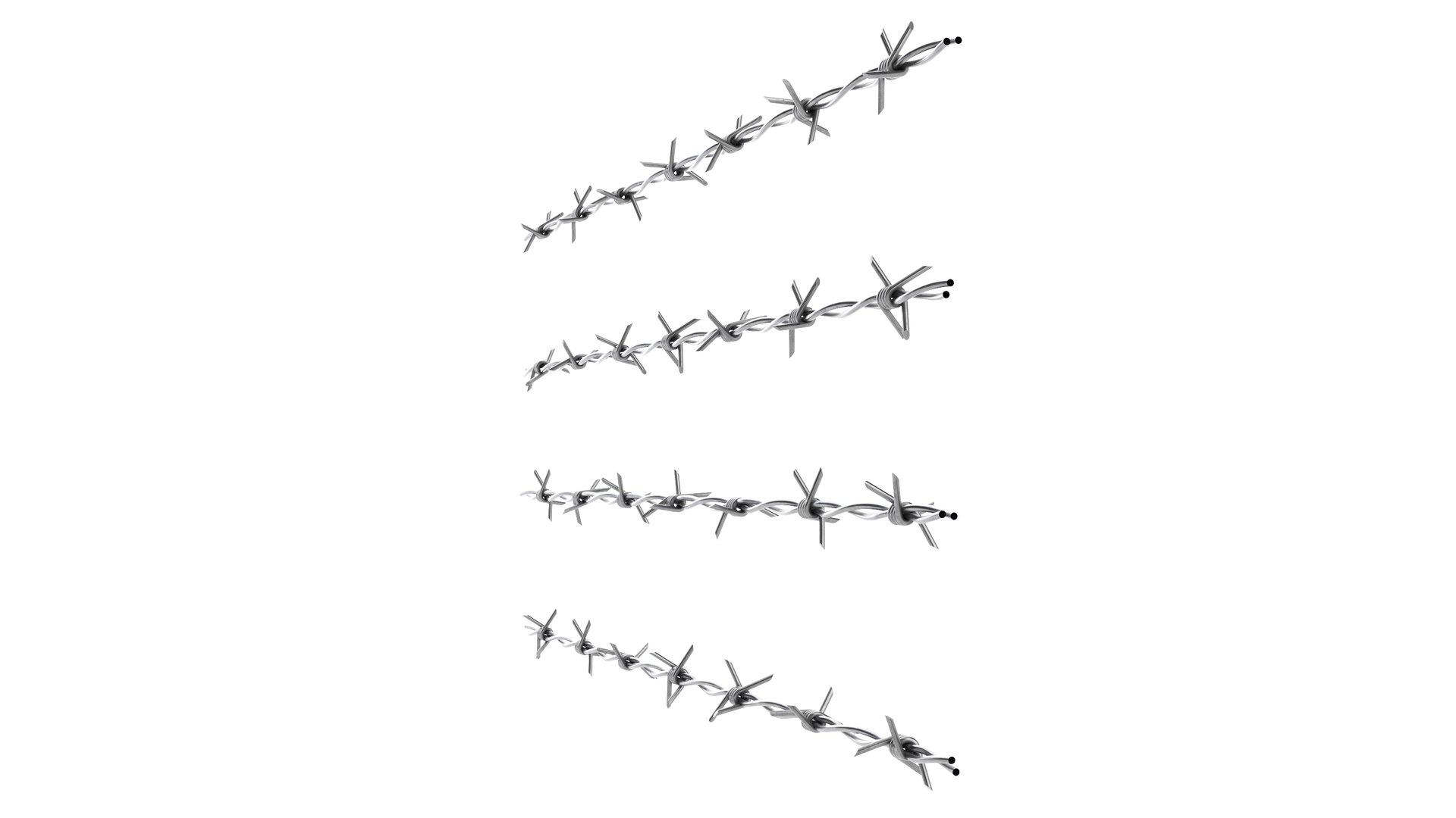 Barbed Wire 3D Model - TurboSquid 2316806