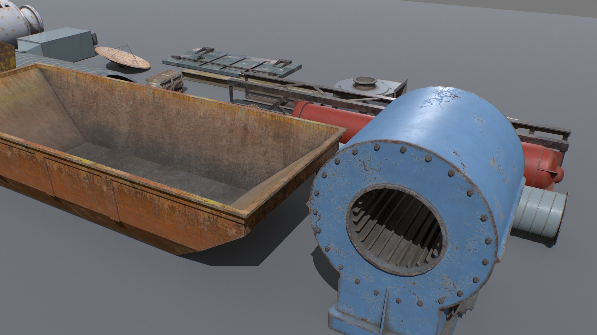 Old Industrial Props Pack 2 3D model - TurboSquid 1797631
