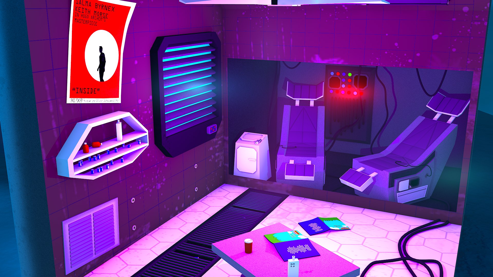 3D CyberPunk Room Model - TurboSquid 2410416