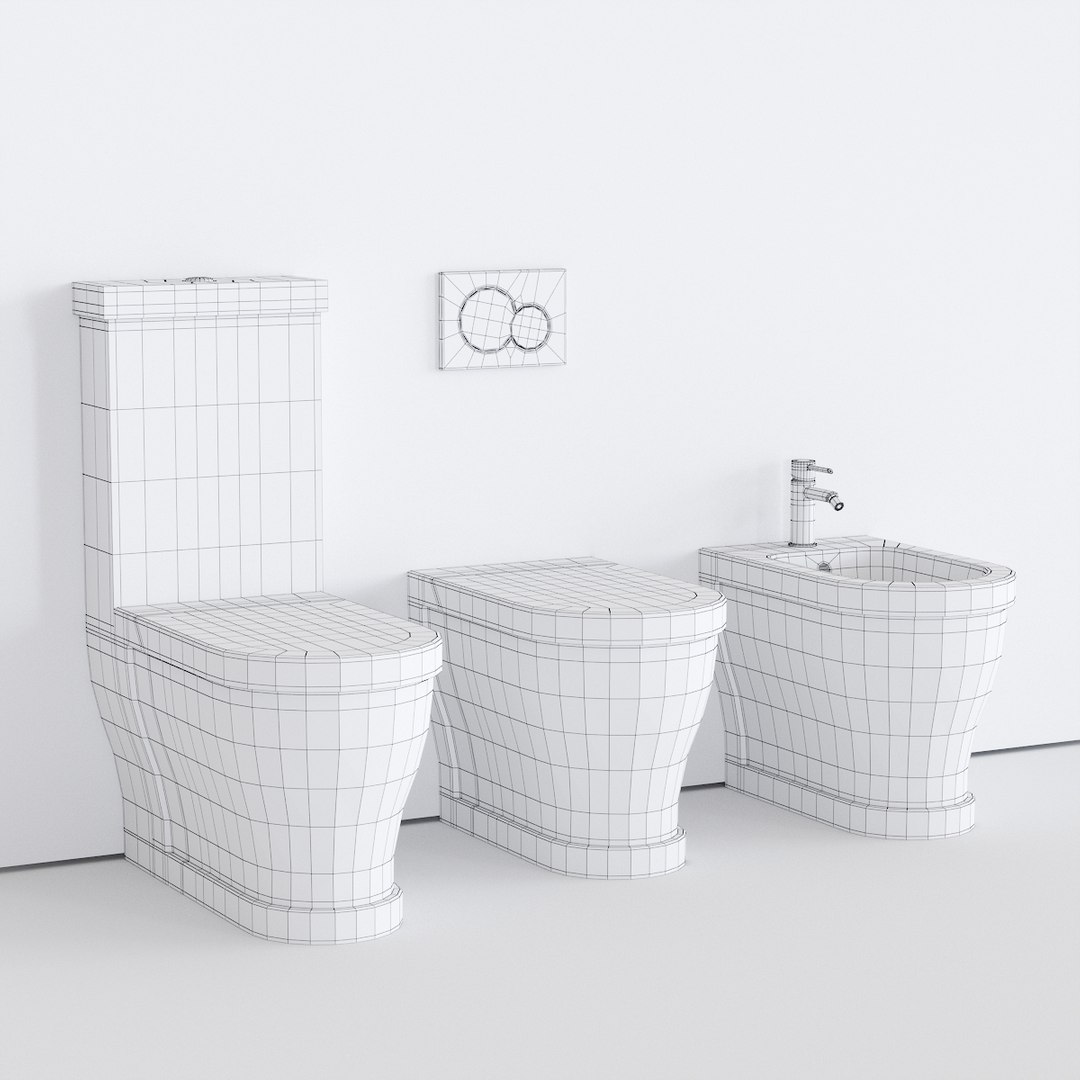 3D toilet opera bidet model - TurboSquid 1323988