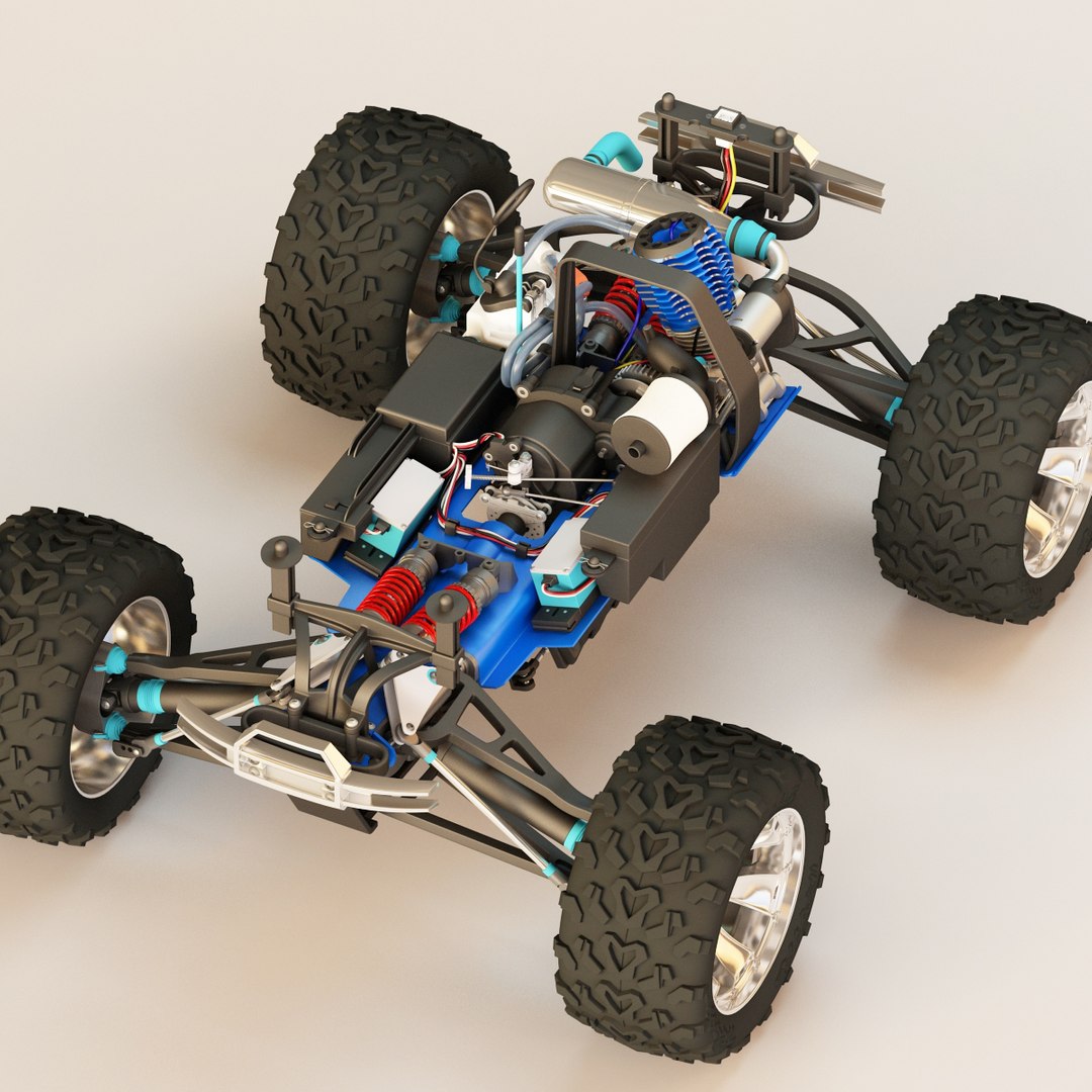 3d Rigged Car Rc Model
