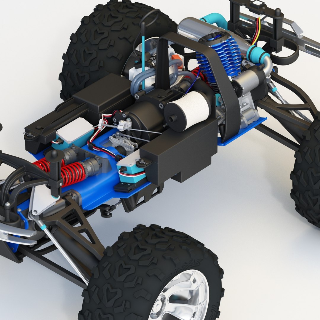 3d Rigged Car Rc Model