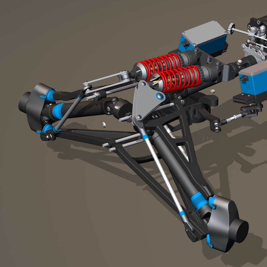 3d Rigged Car Rc Model