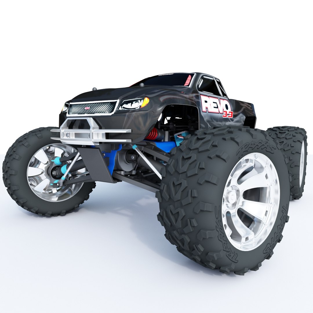 3d rigged car rc model