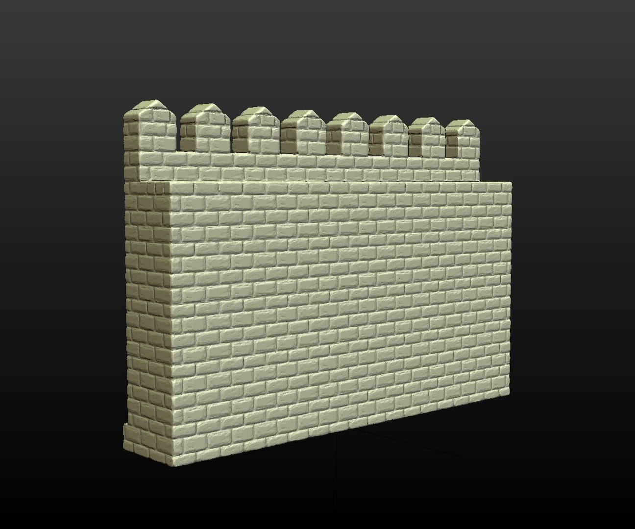Castle Wall 3D Model - TurboSquid 1220318