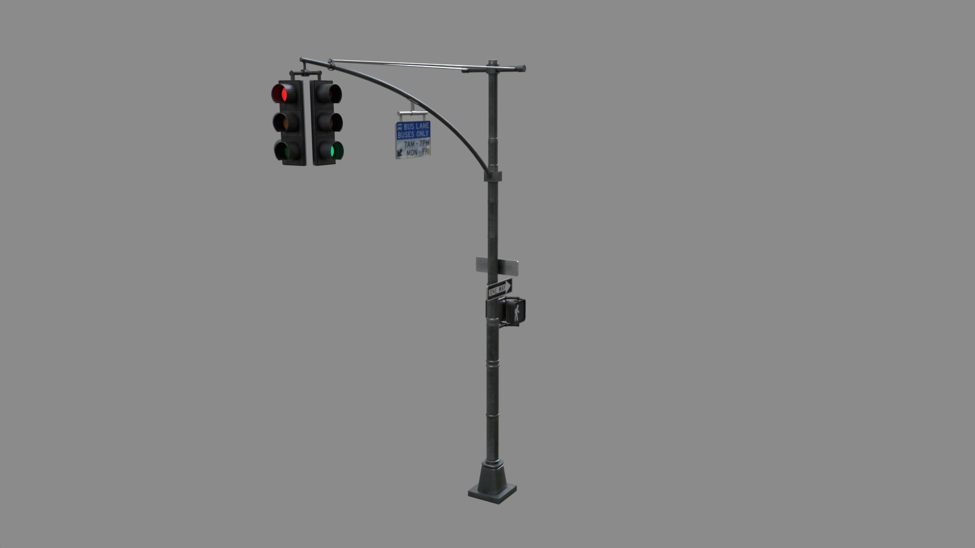 LowPoly Traffic Light Model - TurboSquid 2311803
