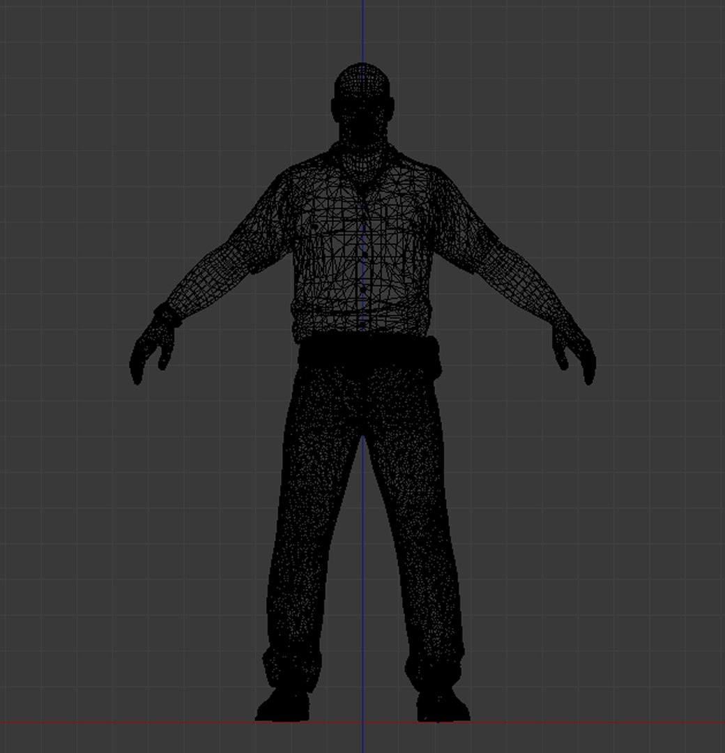 Guard Prison Police 3D Model - TurboSquid 2069556