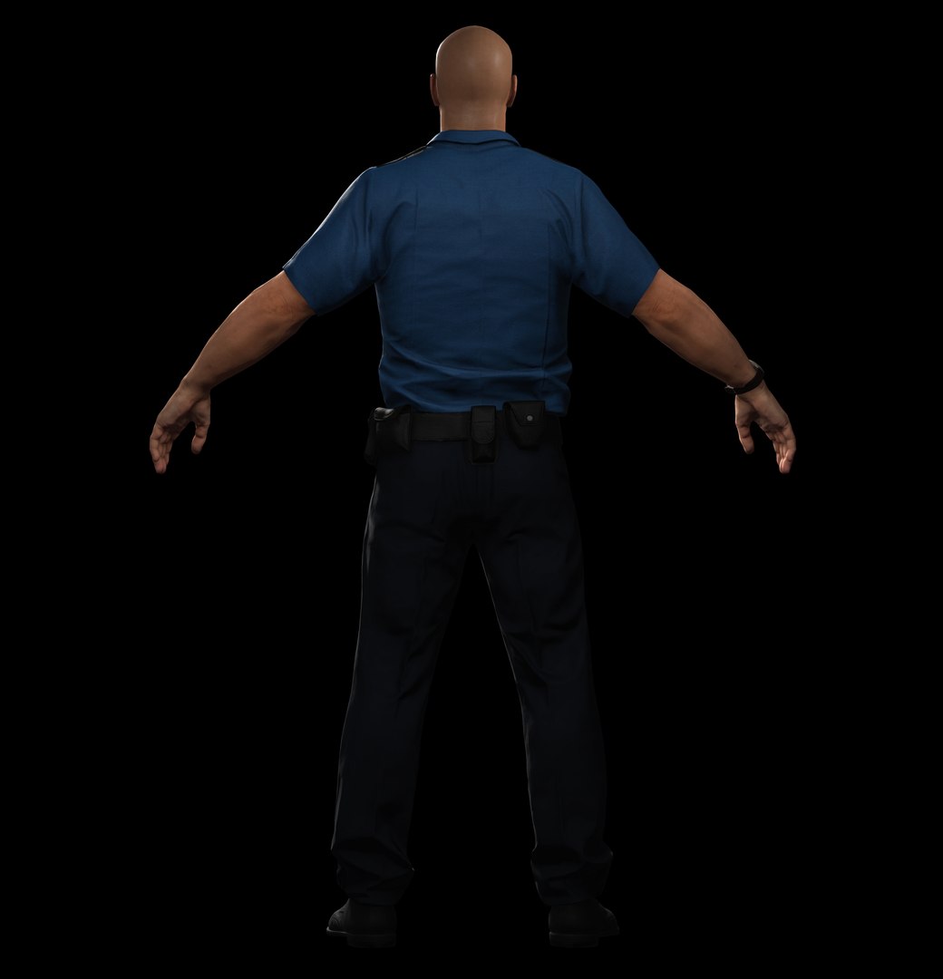 Guard Prison Police 3D Model - TurboSquid 2069556