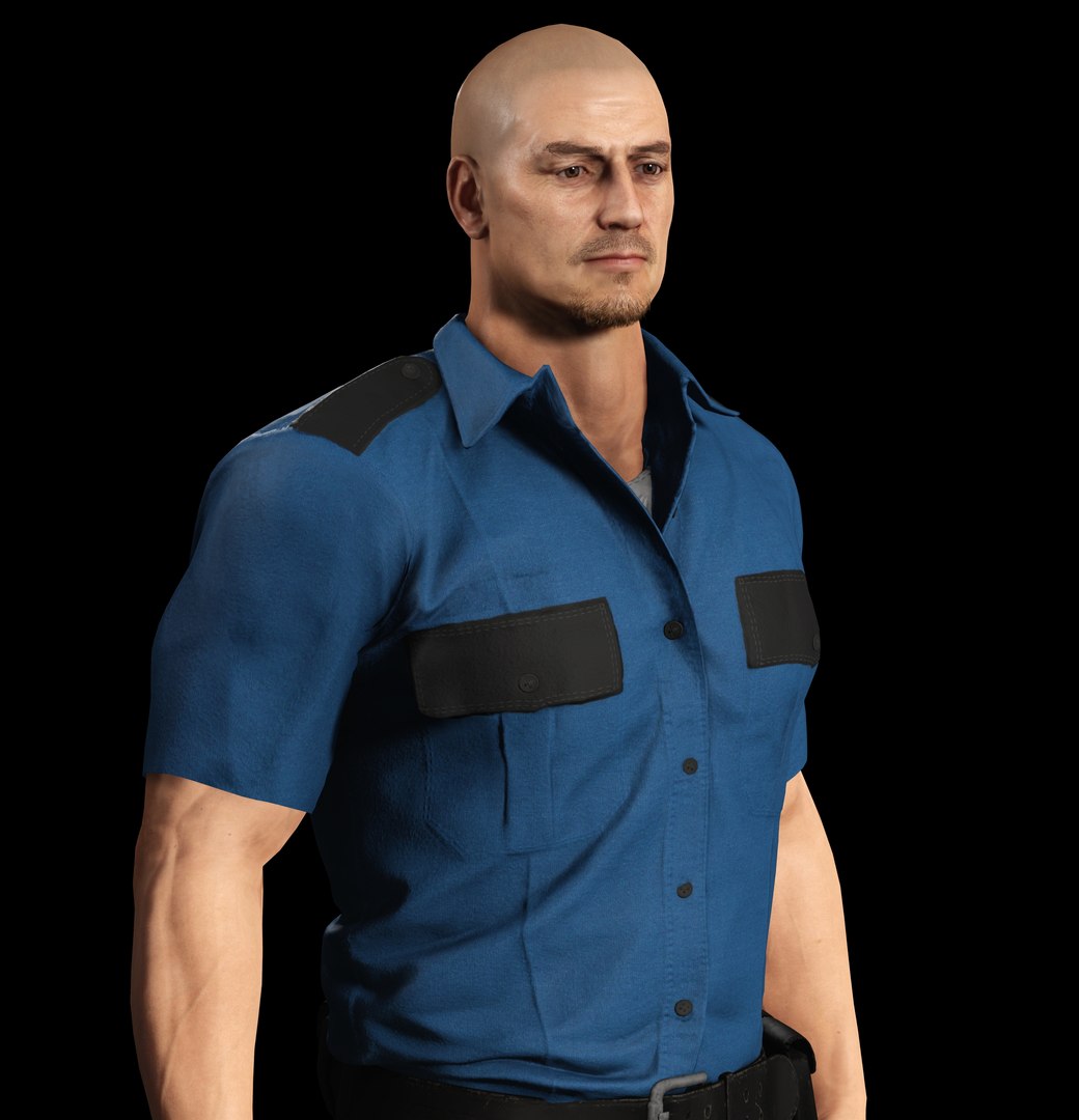 Guard Prison Police 3D Model - TurboSquid 2069556
