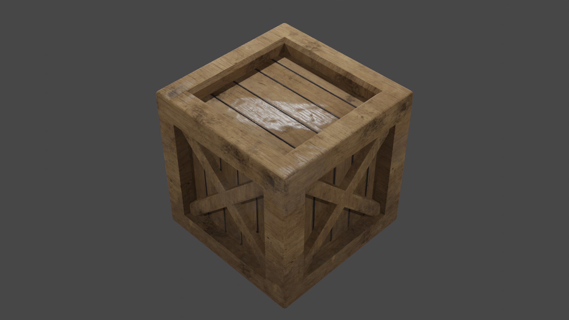 3D Game Ready Wooden Crate Model - TurboSquid 1995453
