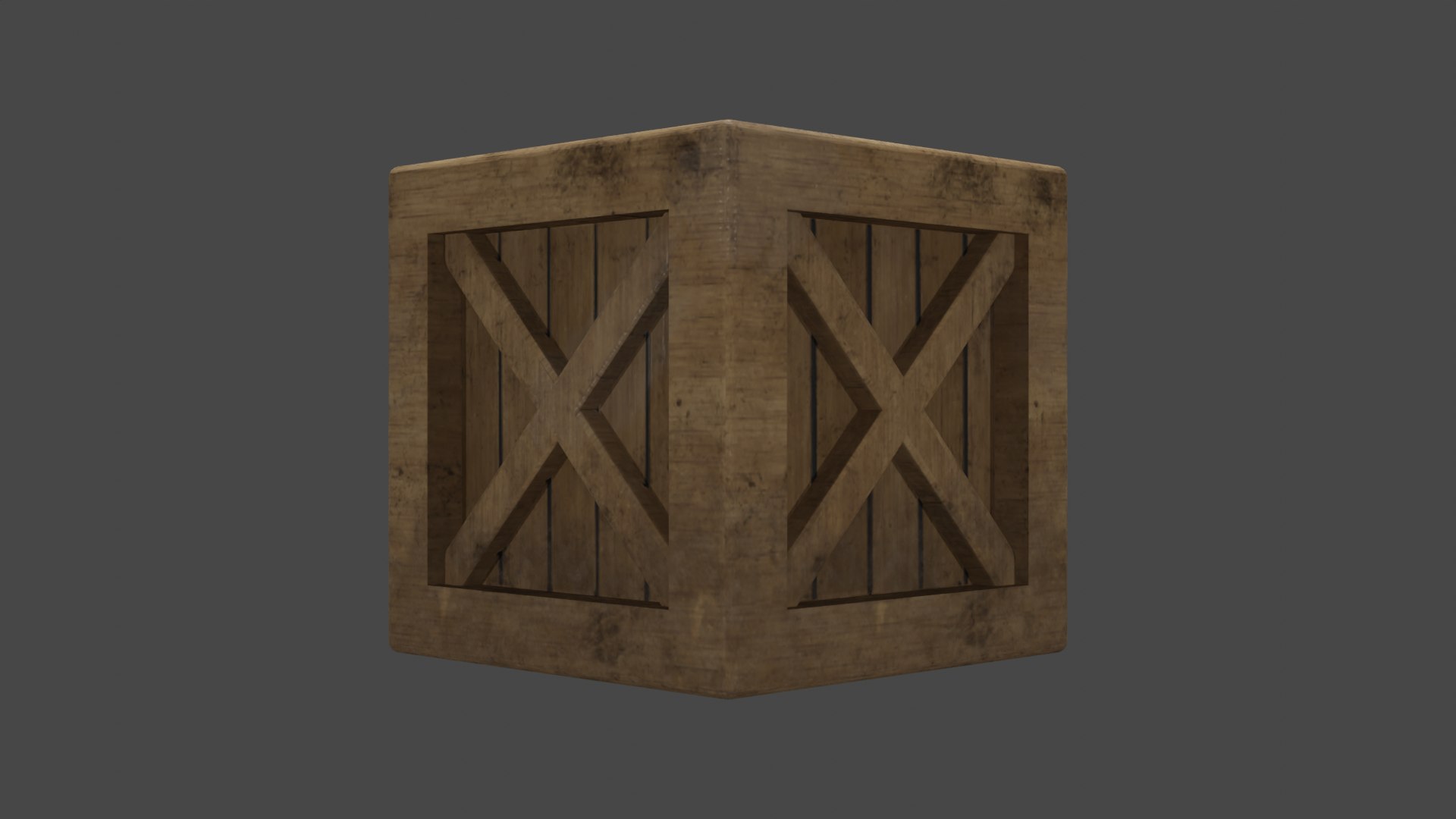 3D Game Ready Wooden Crate Model - TurboSquid 1995453
