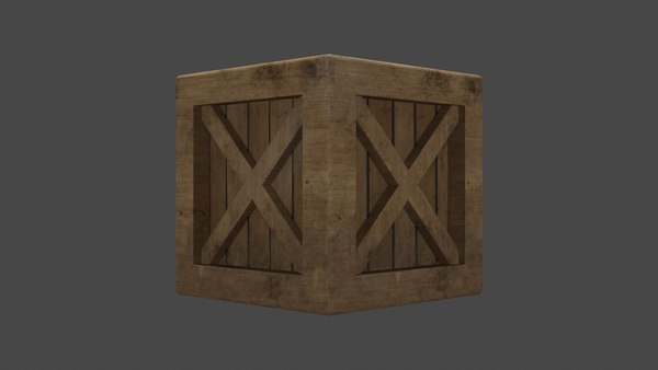 3D game ready wooden crate model - TurboSquid 1995453
