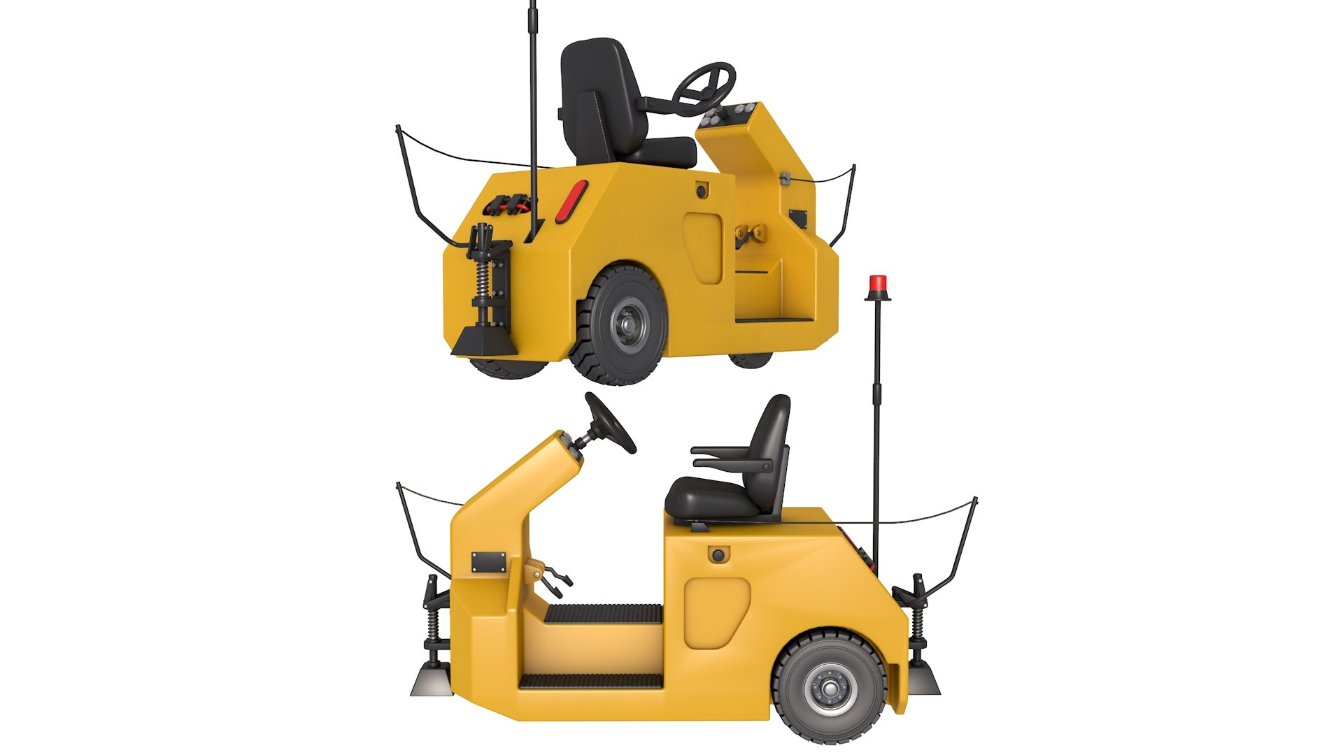 Electric Industrial Tugger 3D Model - TurboSquid 2106394