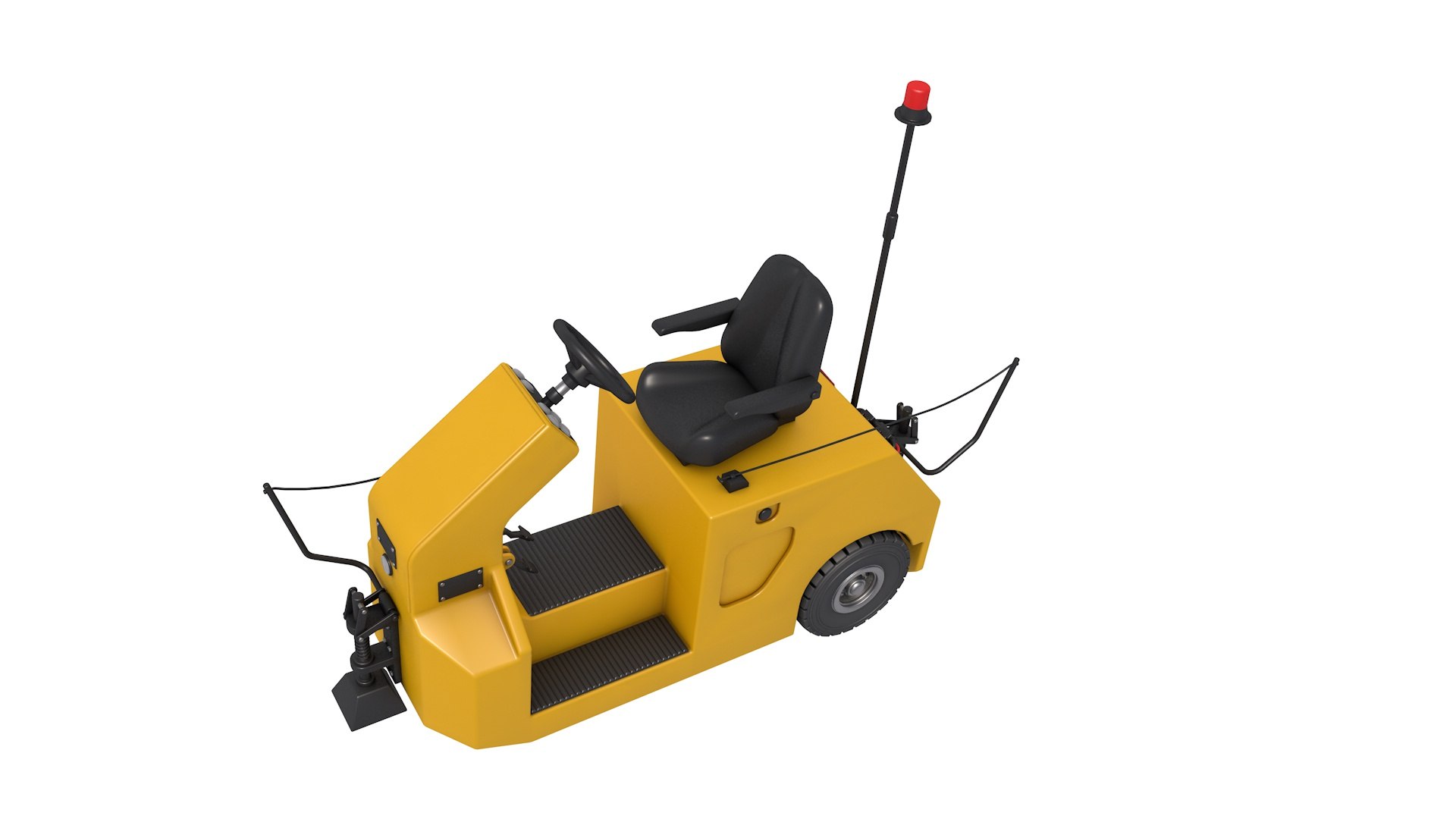 Electric Industrial Tugger 3D Model - TurboSquid 2106394