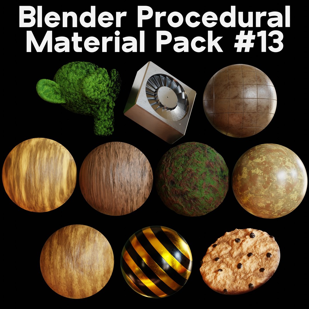 Blender Procedural Material Pack 13 3D - TurboSquid 2037288