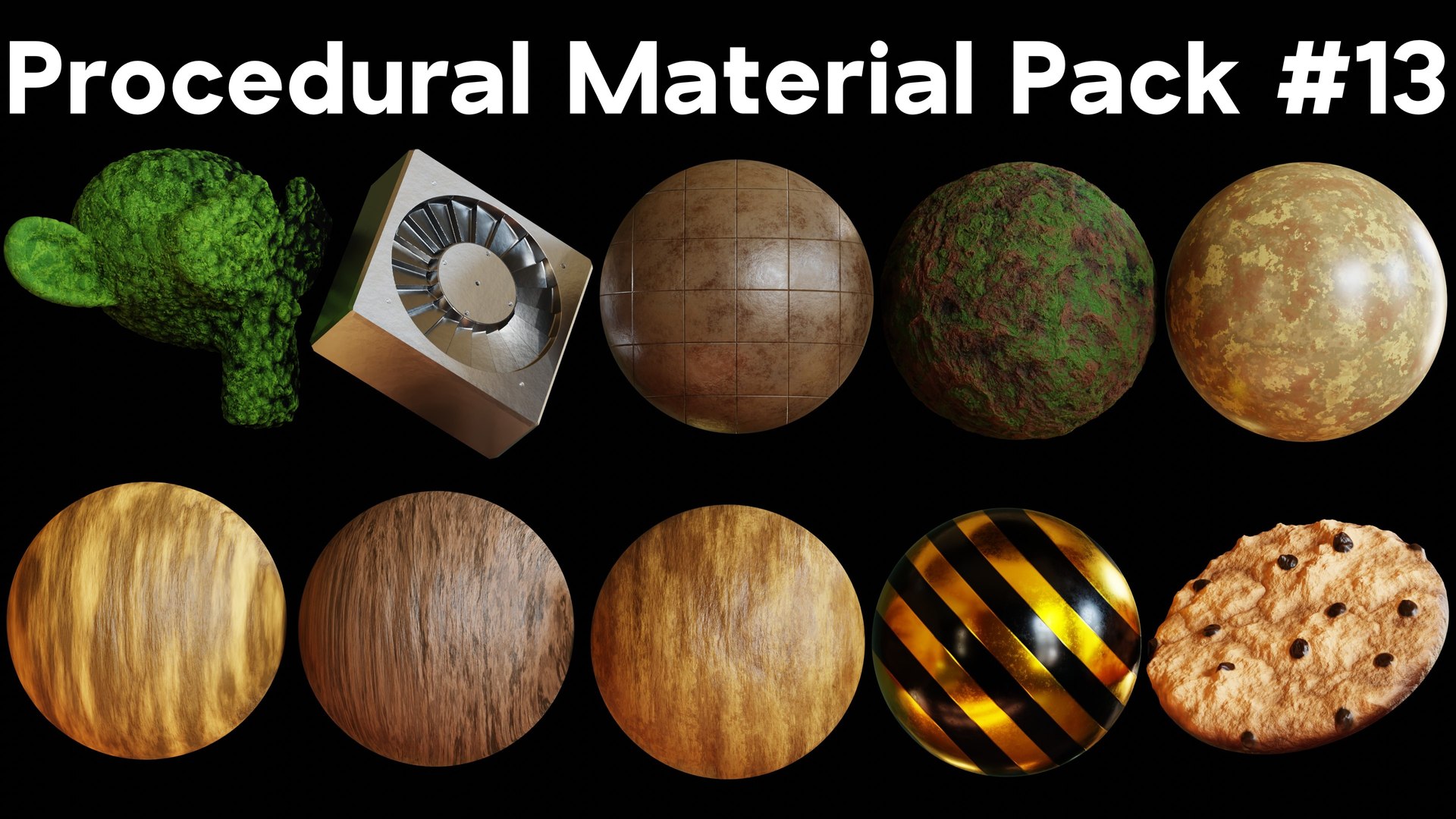 Blender Procedural Material Pack 13 3D - TurboSquid 2037288