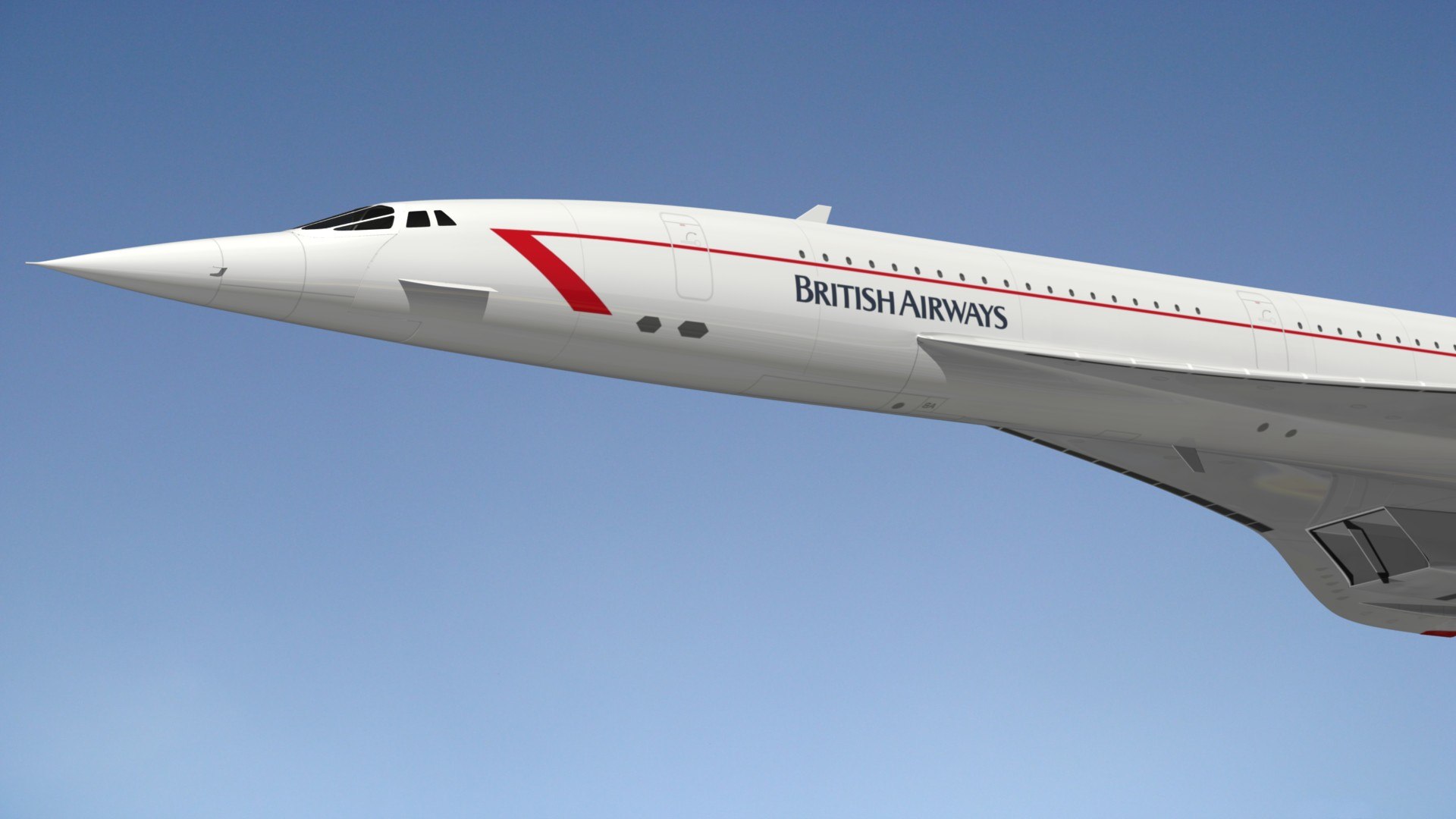 3D Concorde British Airways 50 - TurboSquid 1984849