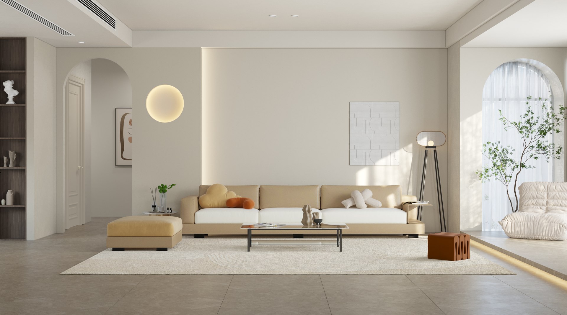 Modern residential indoor 3 d model 3D model - TurboSquid 2044163