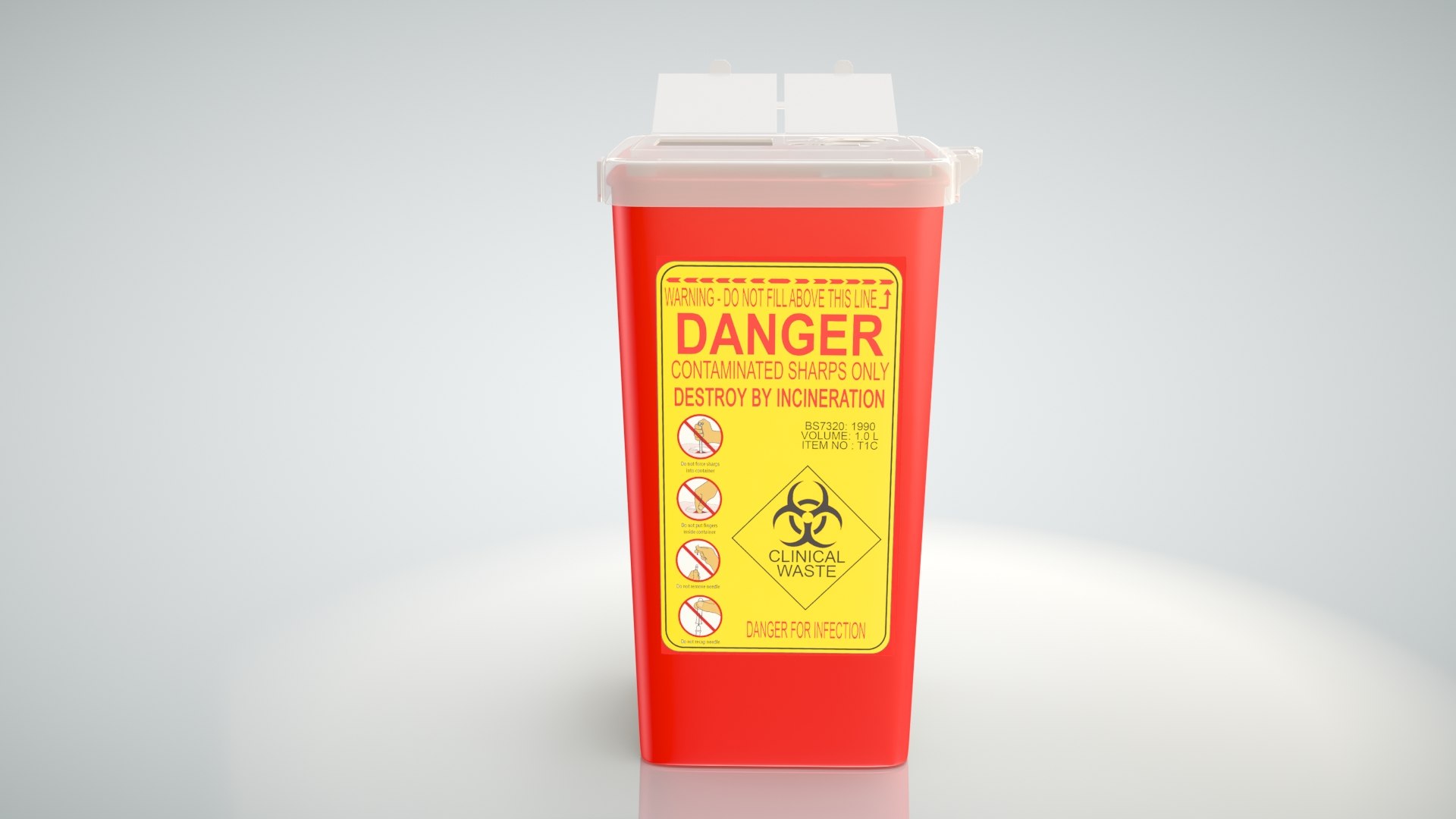 3D Medical Sharps Bin Model - TurboSquid 1708523