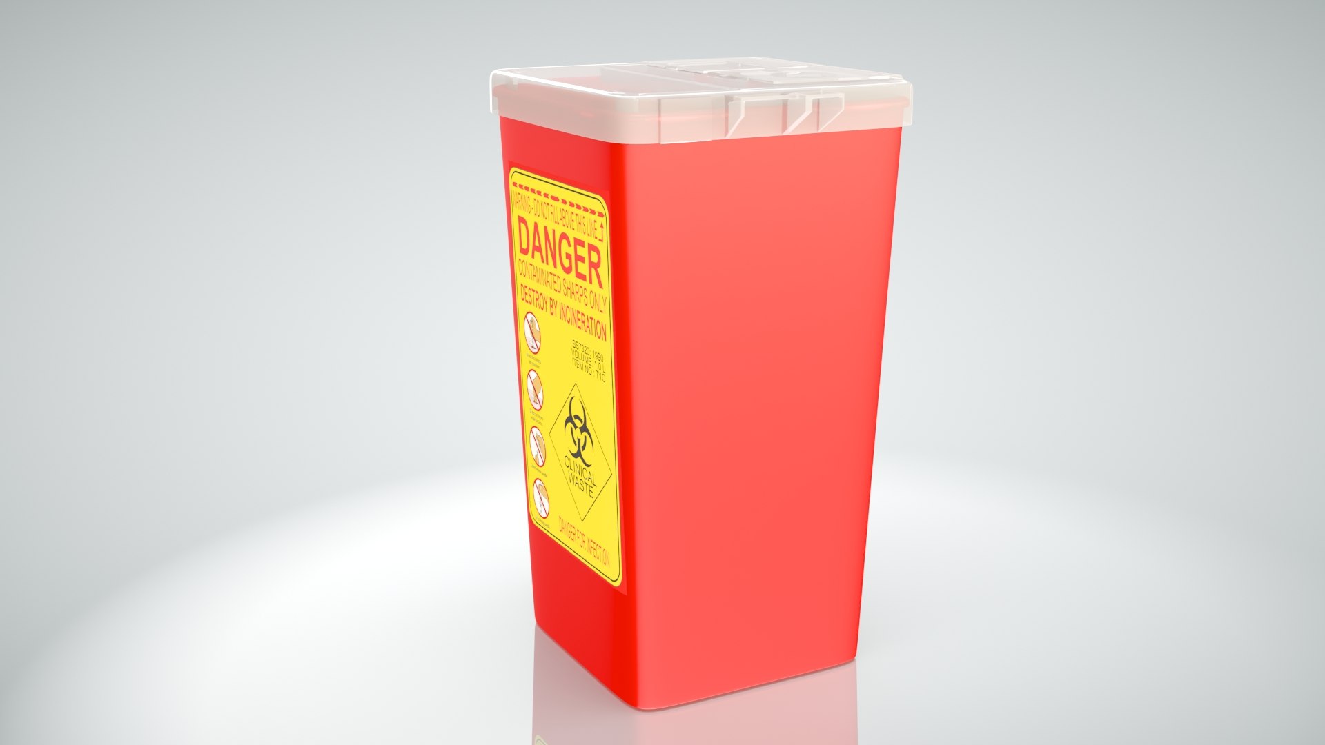 3D Medical Sharps Bin Model - TurboSquid 1708523