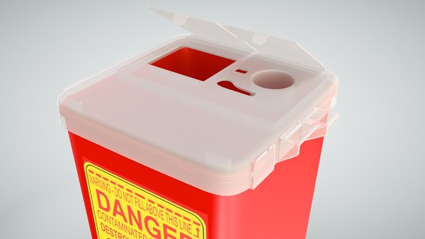 3D medical sharps bin model - TurboSquid 1708523