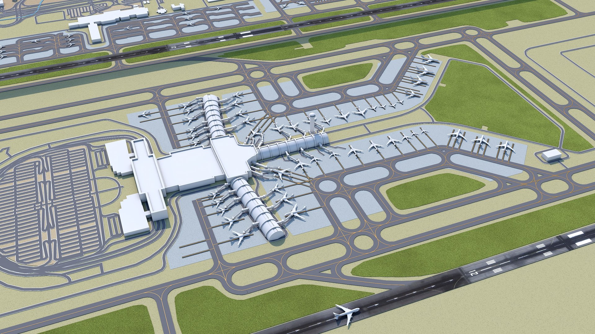 3D Muscat Airport - TurboSquid 2005514