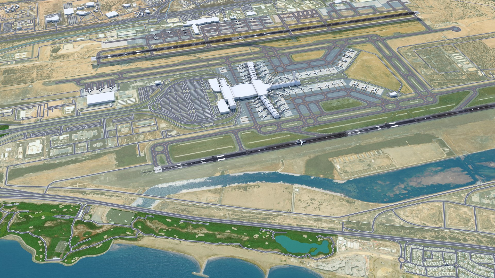 3D Muscat Airport - TurboSquid 2005514