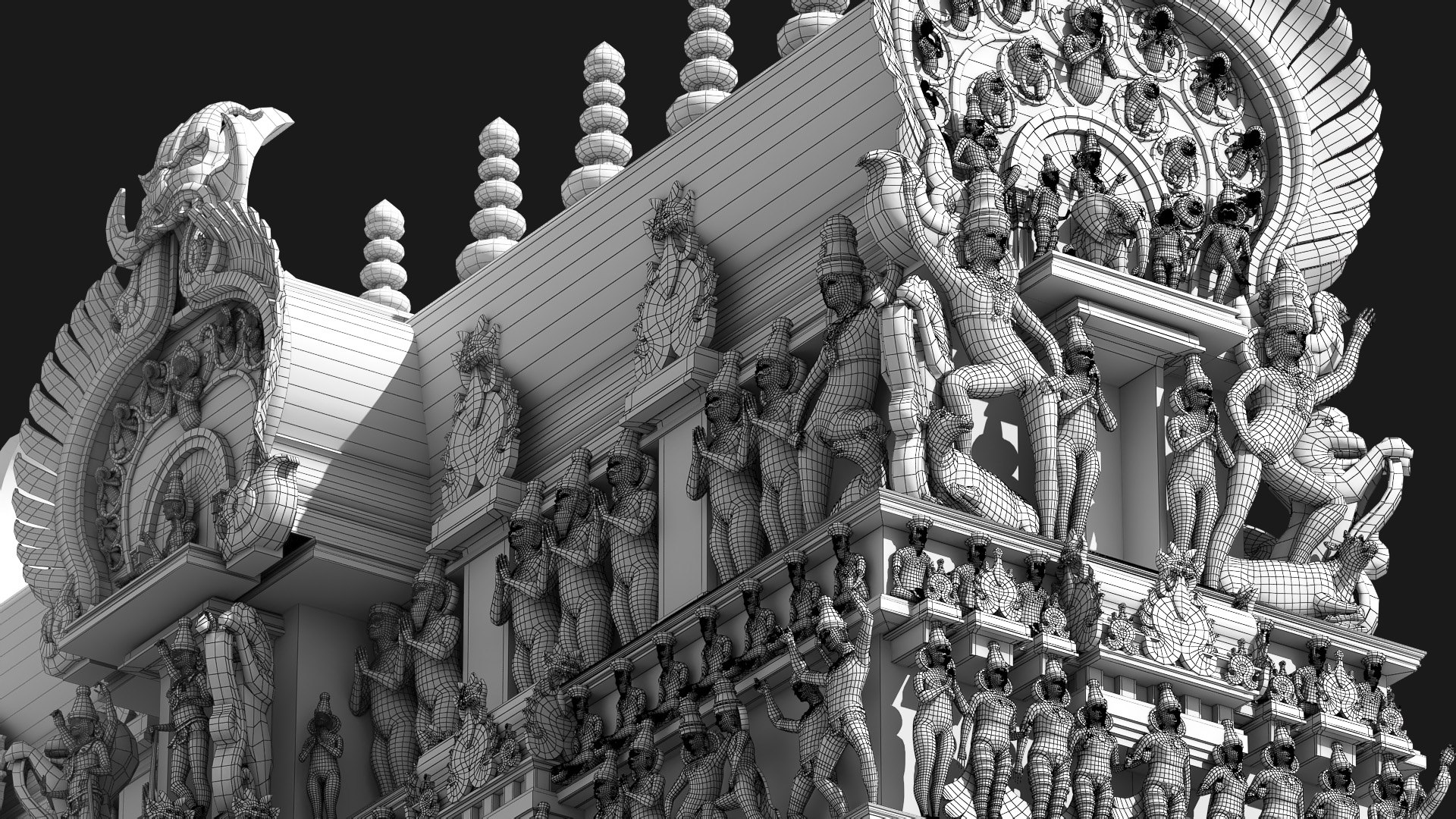 Hindu Temple 3D model - TurboSquid 1757356