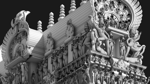Hindu Temple 3D model - TurboSquid 1757356