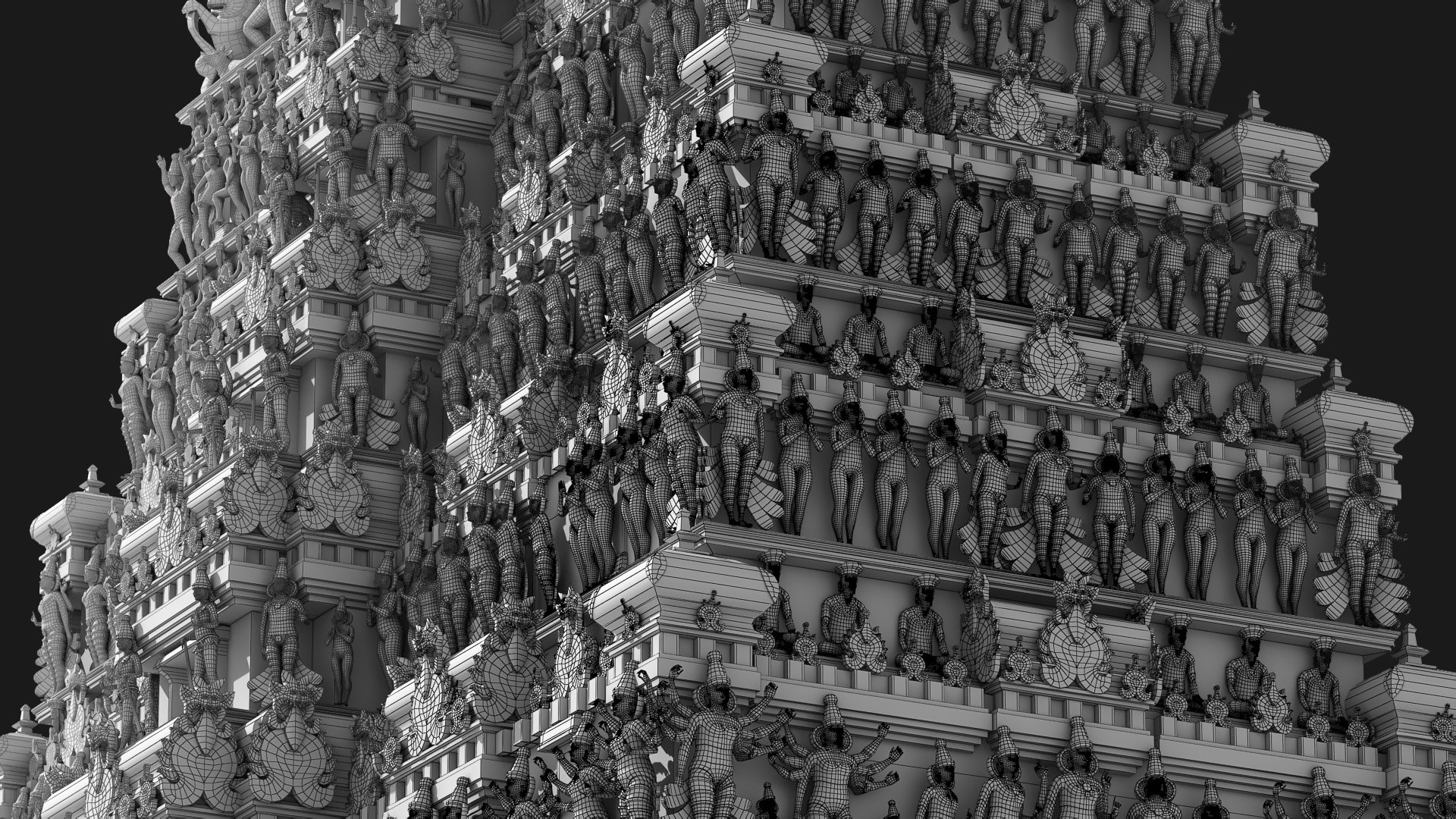 Hindu Temple 3D model - TurboSquid 1757356